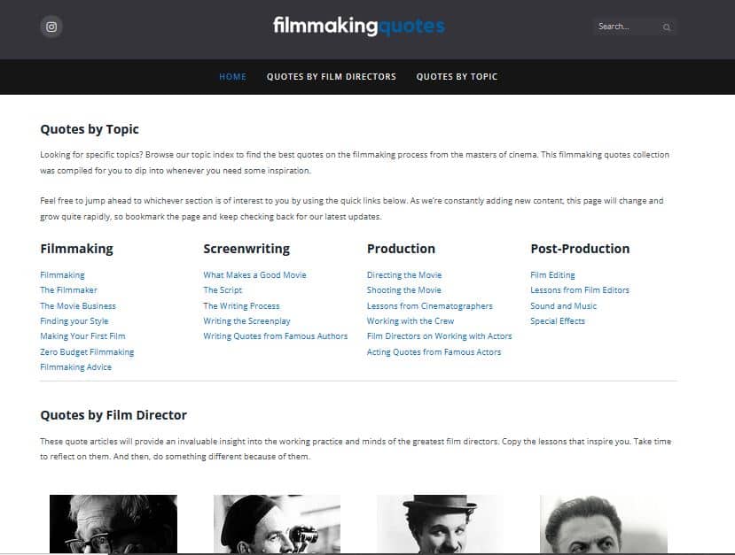 Filmmaking Quotes - Lessons from the Masters of Cinema